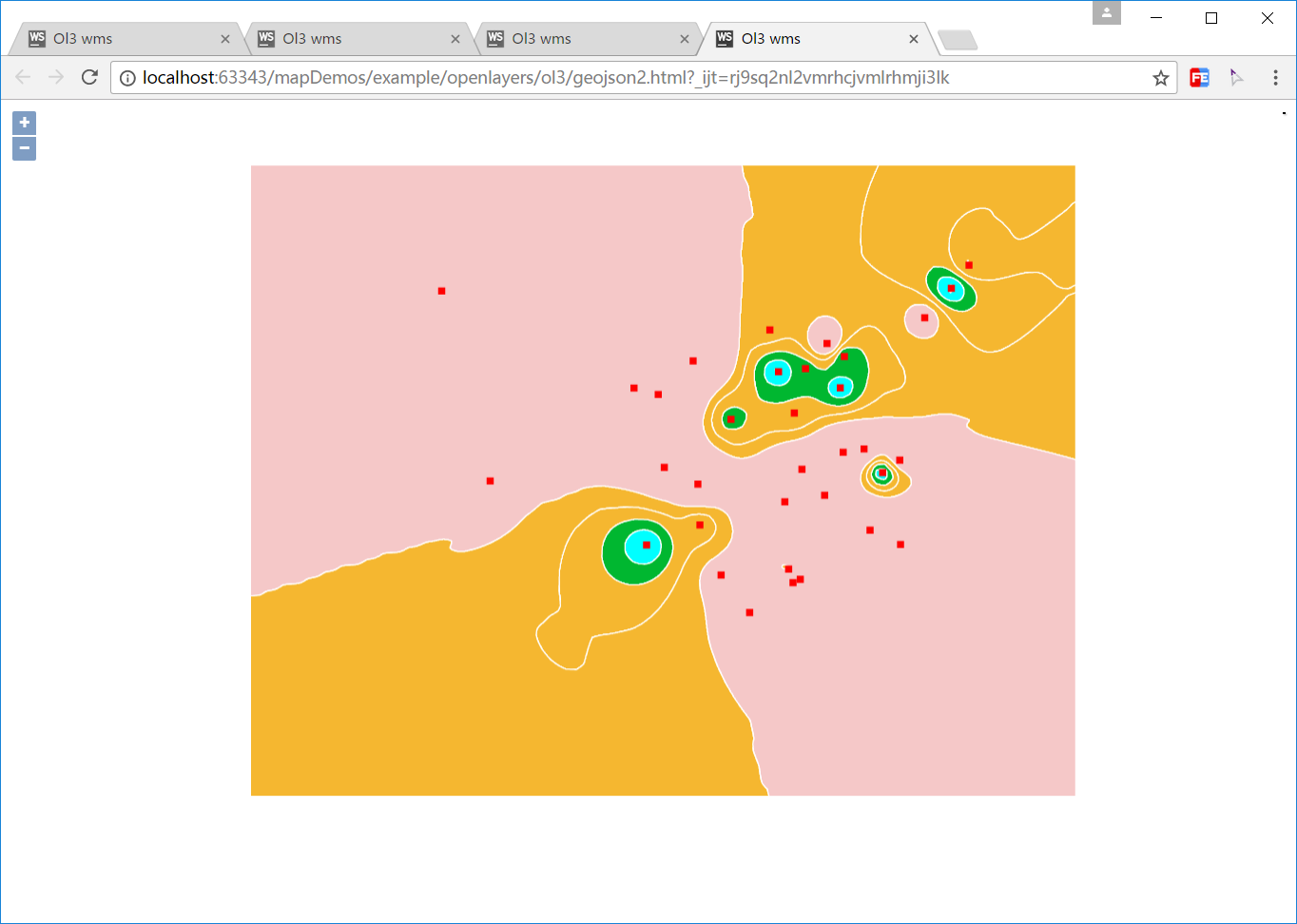 geotools中等值面的生成与OL3中的展示